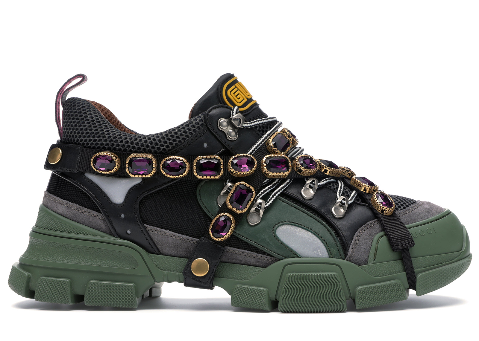Gucci Flashtrek SEGA Green Removable Crystal Green (536532 GGZ30 1261)