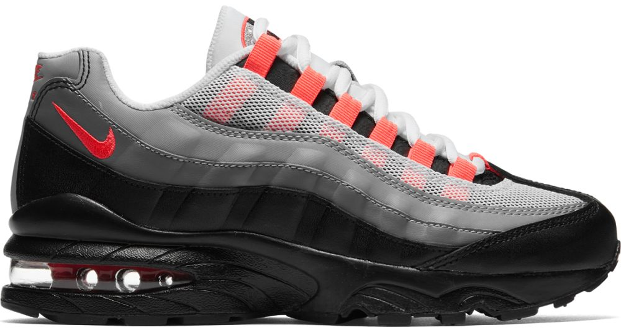 Nike Air Max 95 Solar Red 2018 (GS) Black/Solar Red-Gunsmoke (905348-013)