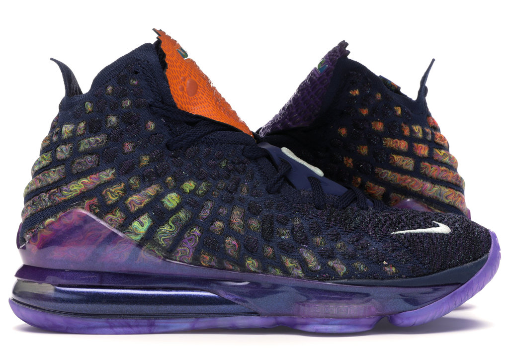 Nike LeBron 17 Monstars (GS) Navy Heather/Multi-Color-Black (CW1036-400)