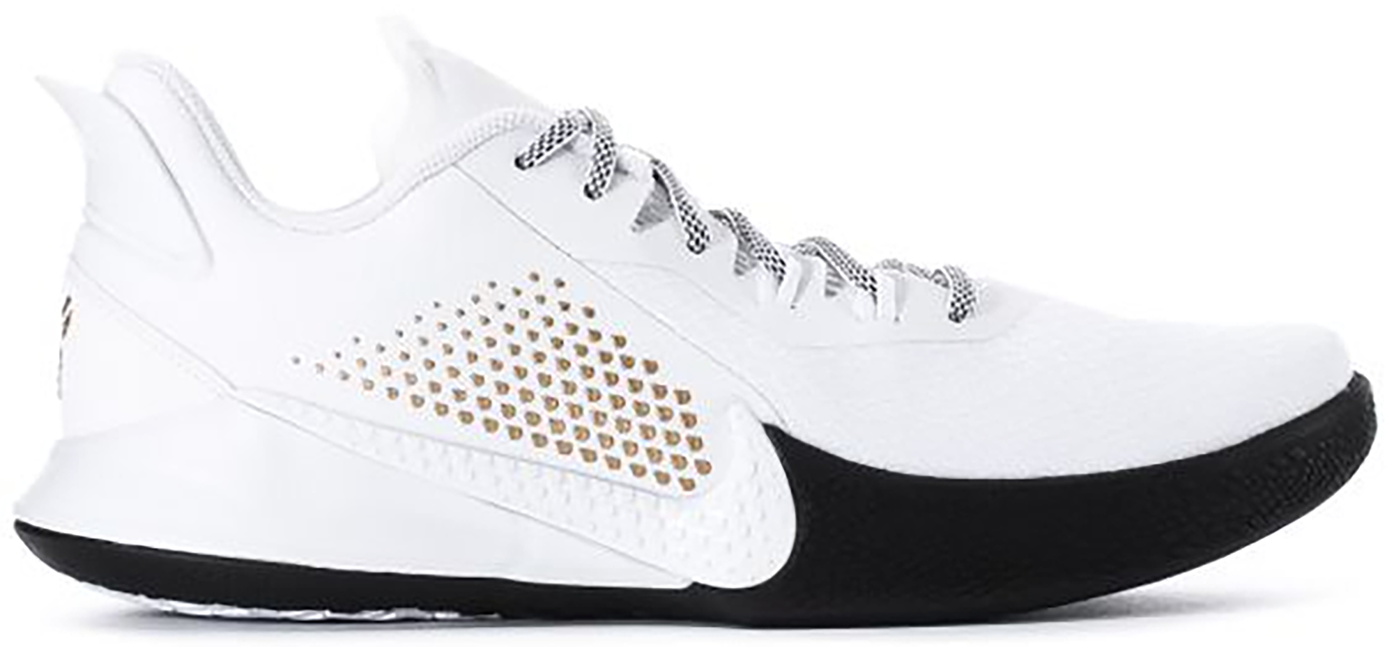 Nike Mamba Fury White Metallic Gold White/Metallic Gold-Black (CZ8770-100)
