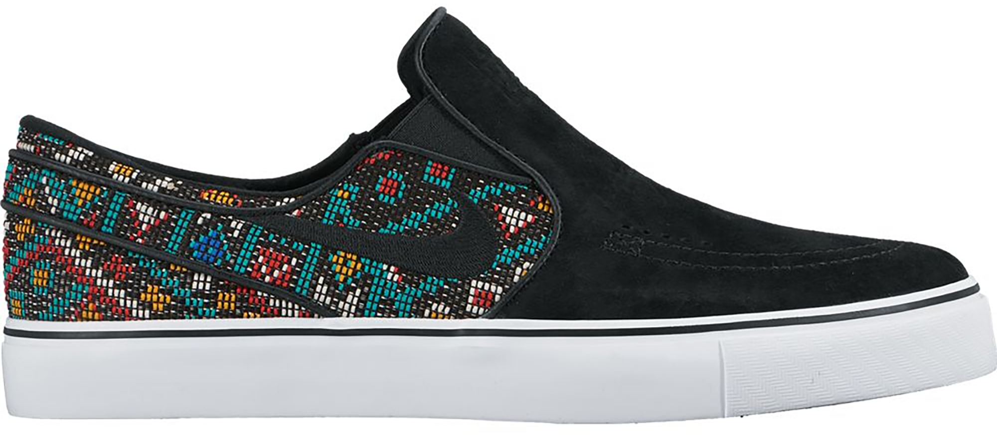 Nike SB Zoom Stefan Janoski Slip-On Elite Aztec Black/Black-White-Black ...
