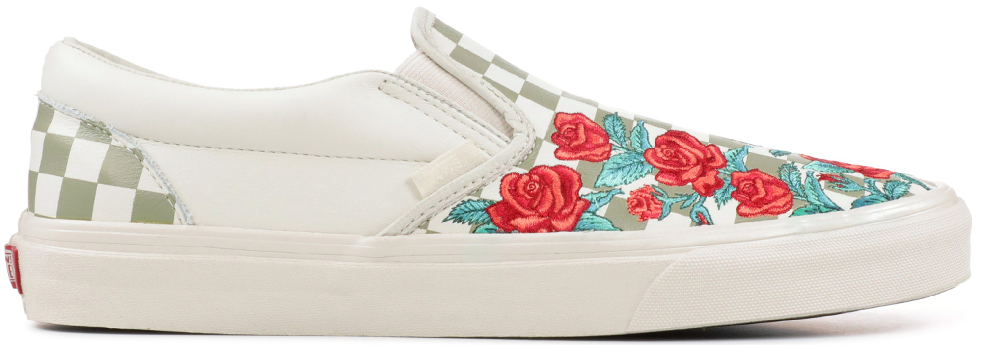 Vans Slip-On Rose Embroidery Marshmallow/Turtledove (VN0A38F8QF9)