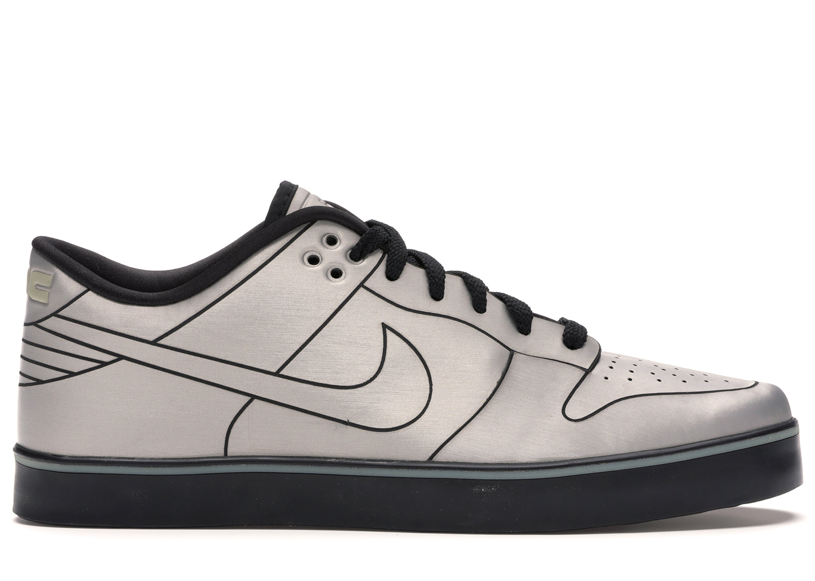Nike Dunk Low 6.0 SE Delorean DMC-12 Metallic Cool Grey/Metallic Cool ...