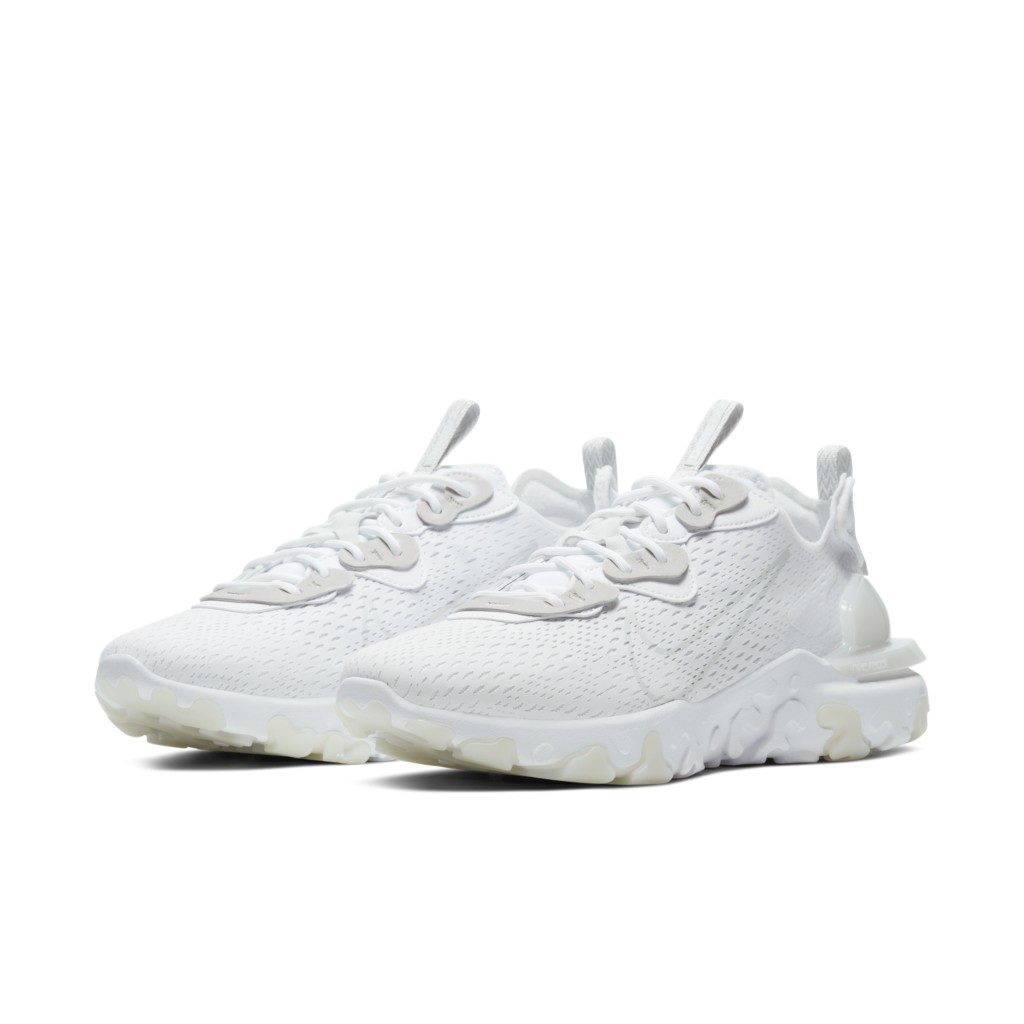 Nike React Vision White Light Smoke Grey White/Light Smoke Grey-Light ...