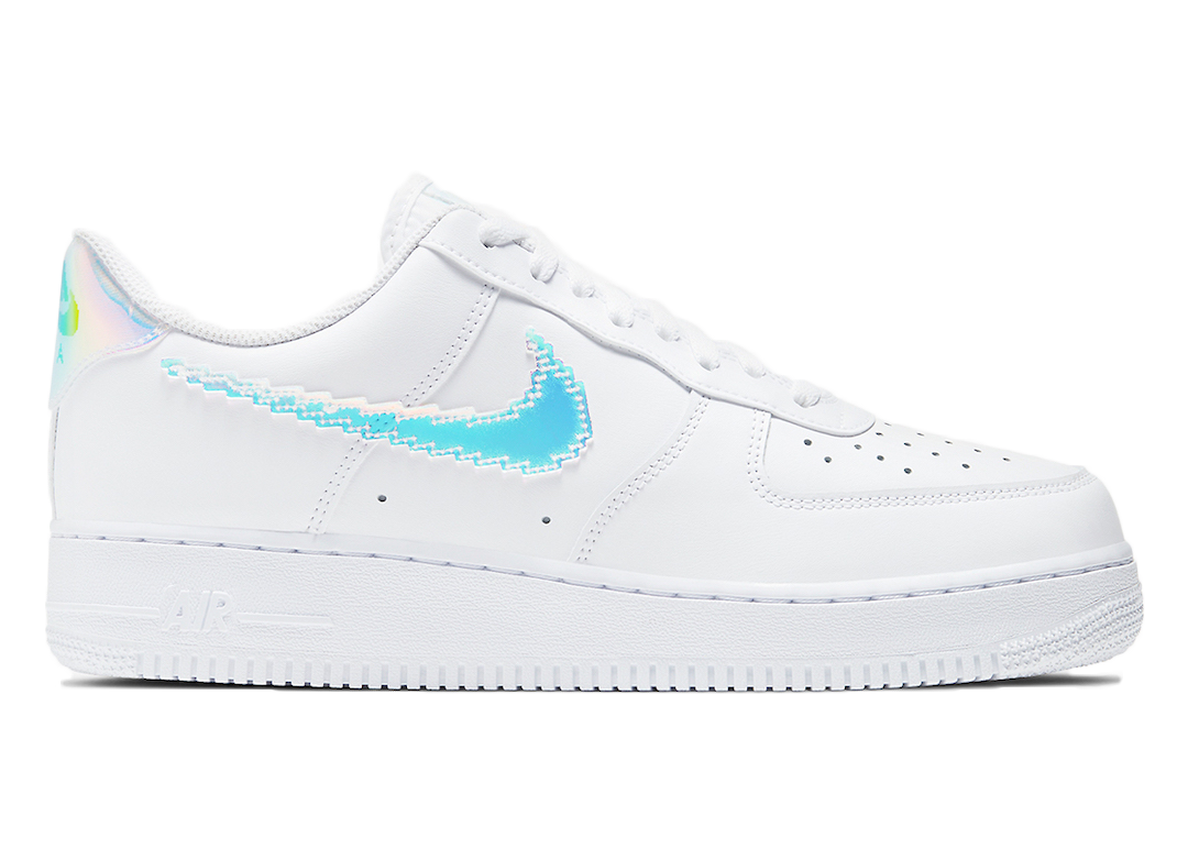 Nike Air Force 1 Low Iridescent Pixel Swoosh White/Iridescent (CV1699-100)