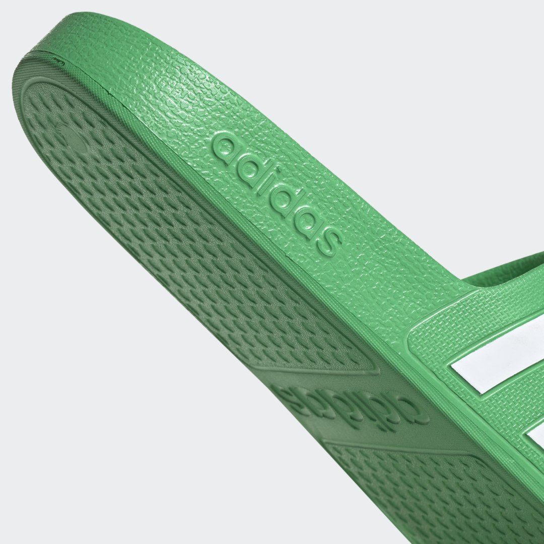 Adidas Adilette Aqua Slides Vivid Green / Cloud White / Vivid Green ...