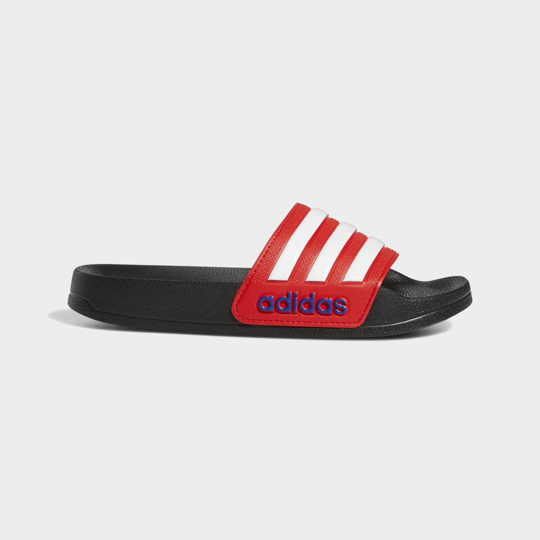 Adidas Adilette Shower Slides Core Black / Cloud White / Vivid Red (FY8844)