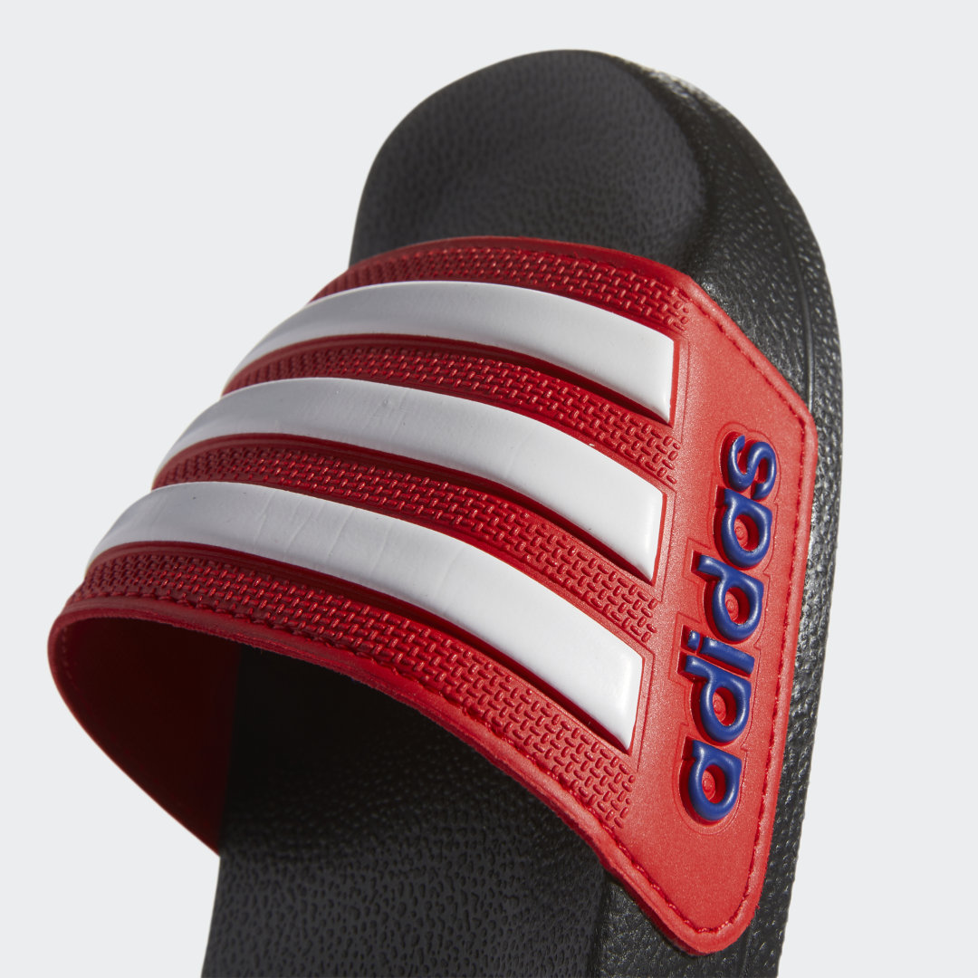 Adidas Adilette Shower Slides Core Black / Cloud White / Vivid Red (FY8844)
