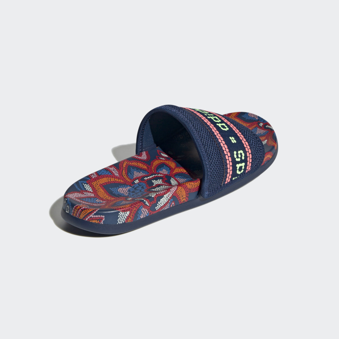 Adidas Adilette Comfort Slides Mystery Blue / Hi-Res Yellow / Mystery ... Adidas Adilette Comfort Slides Mystery Blue / Hi-Res Yellow / Mystery ...
