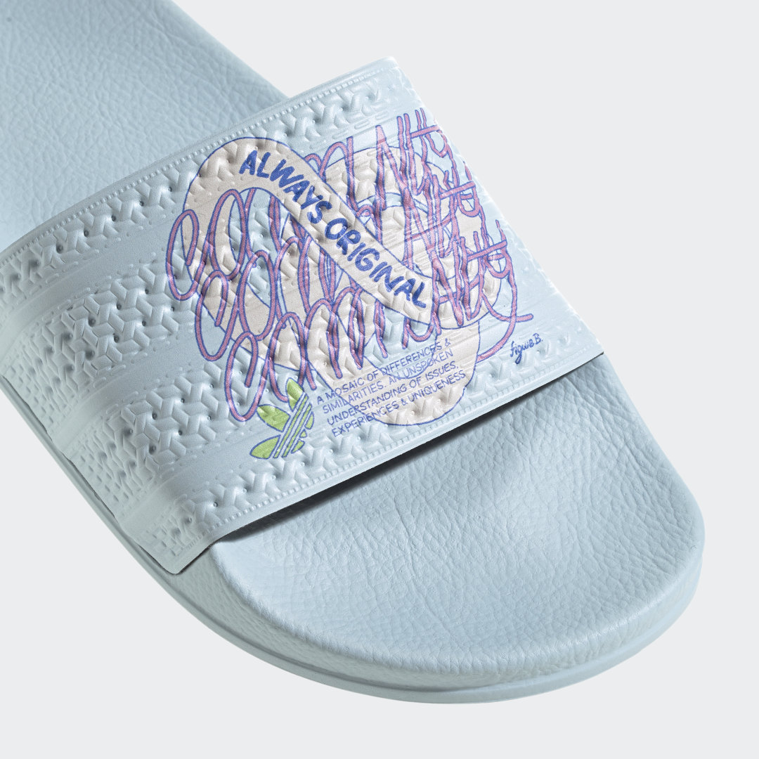 Adidas Adilette Slides Almost Blue / Almost Blue / Almost Blue (HR0094)