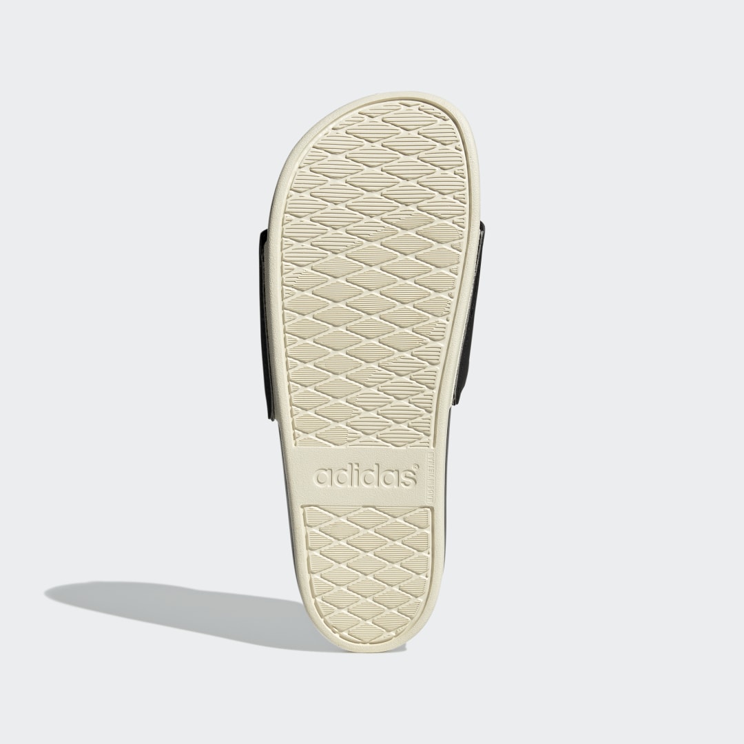 Adidas Adilette Comfort Slides Core Black / Wonder White / Gold ...