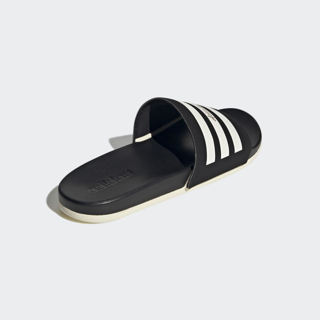 Adidas Adilette Comfort Slides Core Black / Wonder White / Gold ...
