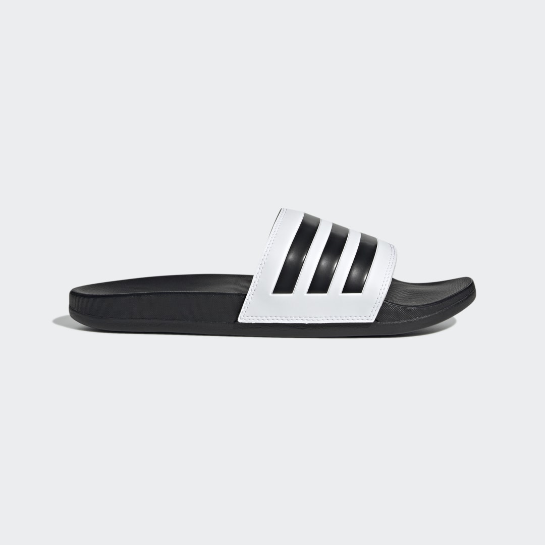Adidas Adilette Comfort Slides Cloud White / Core Black / Core Black ...