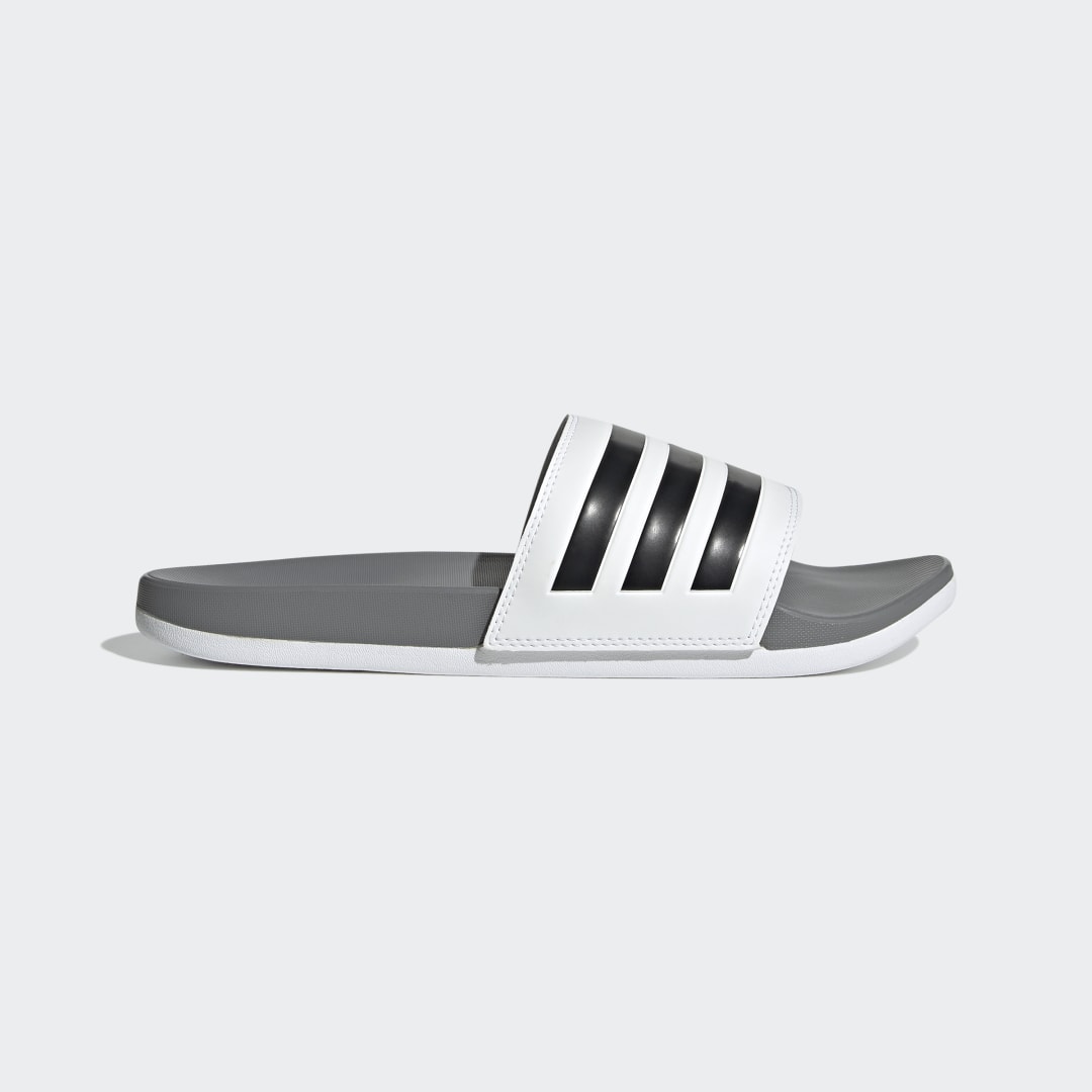 Adidas Adilette Comfort Slides Cloud White / Core Black / Grey Three ...