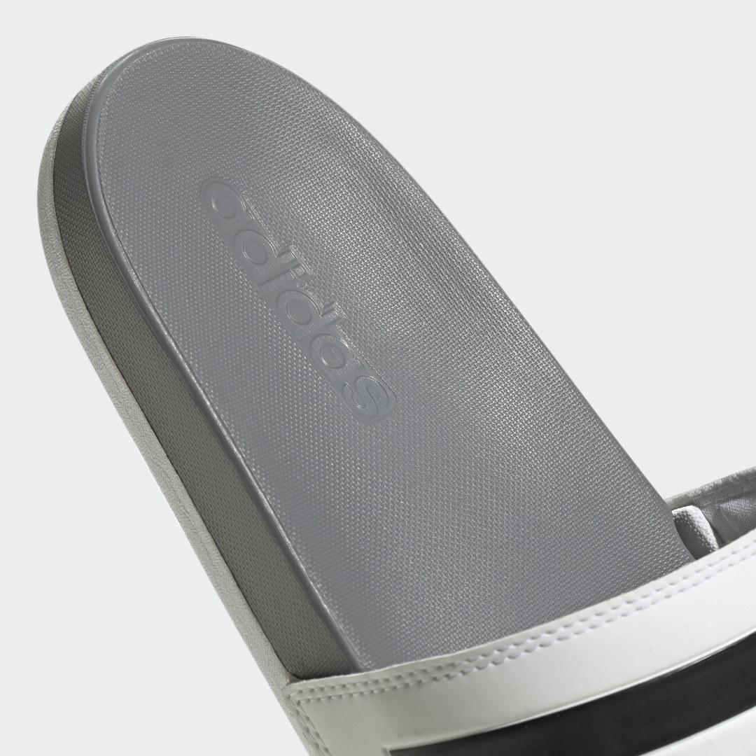 Adidas Adilette Comfort Slides Cloud White / Core Black / Grey Three ...