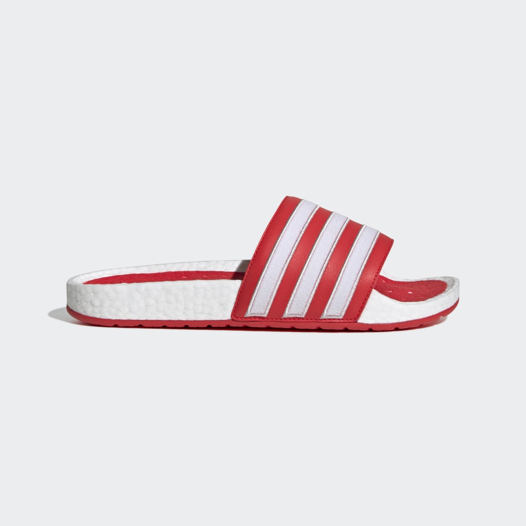 Adidas Adilette Boost Slides Cloud White / Grey One / Red (H01951)