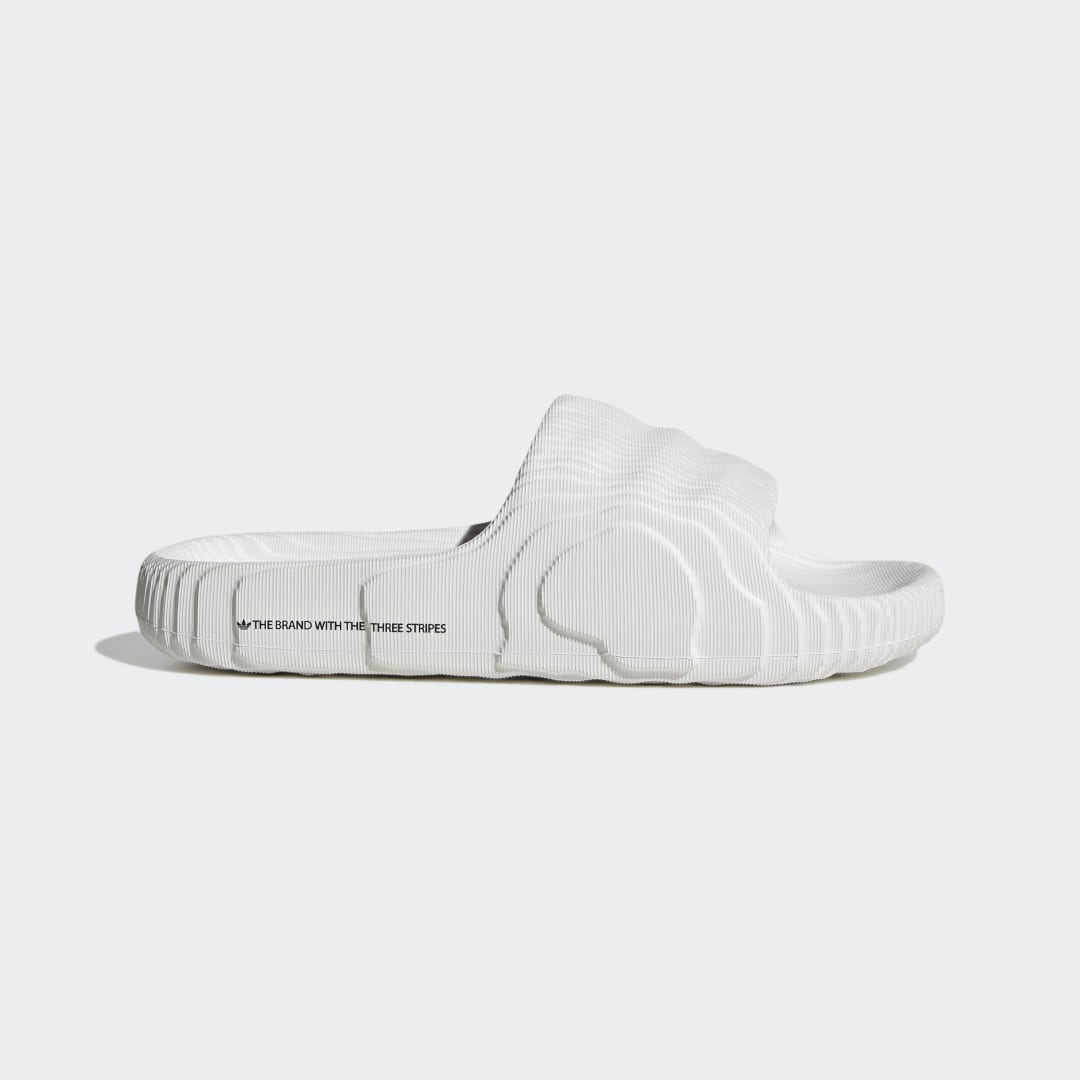 Adidas Adilette 22 Slides Crystal White / Crystal White / Core Black ...