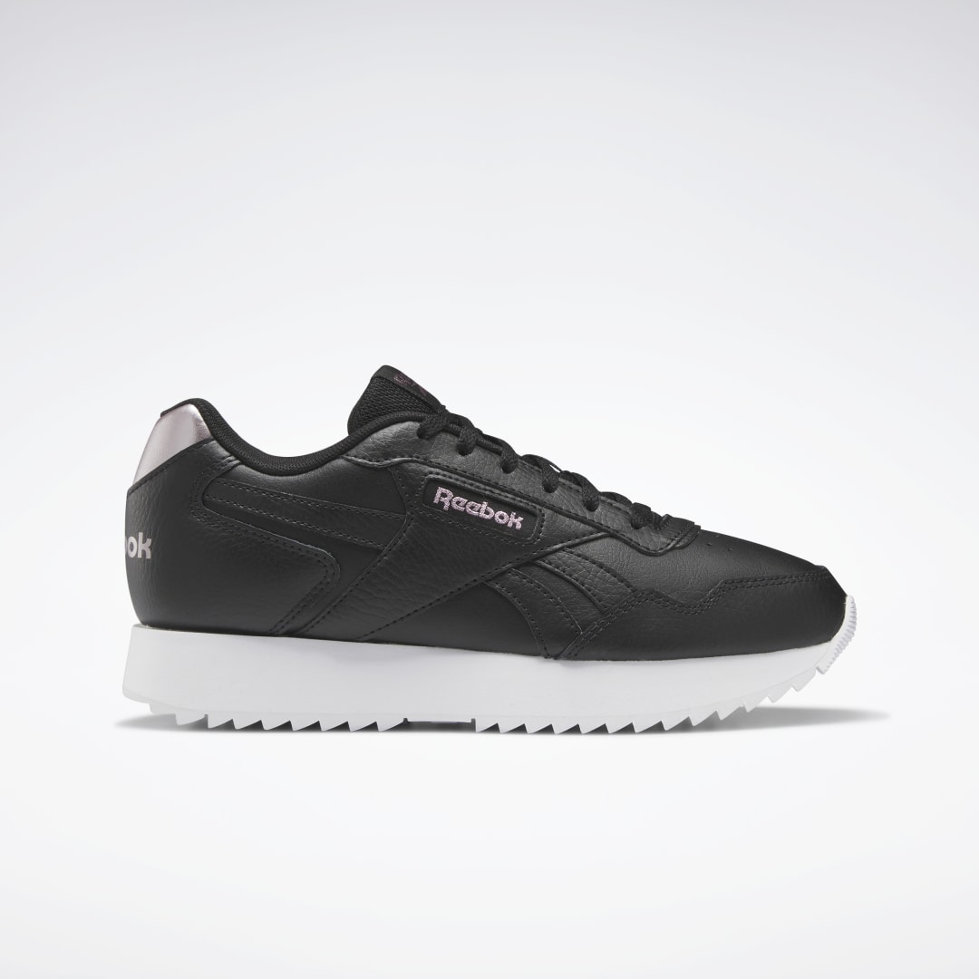 Reebok Glide Ripple Double Shoes Black White / Cloud White / Rose Gold ...