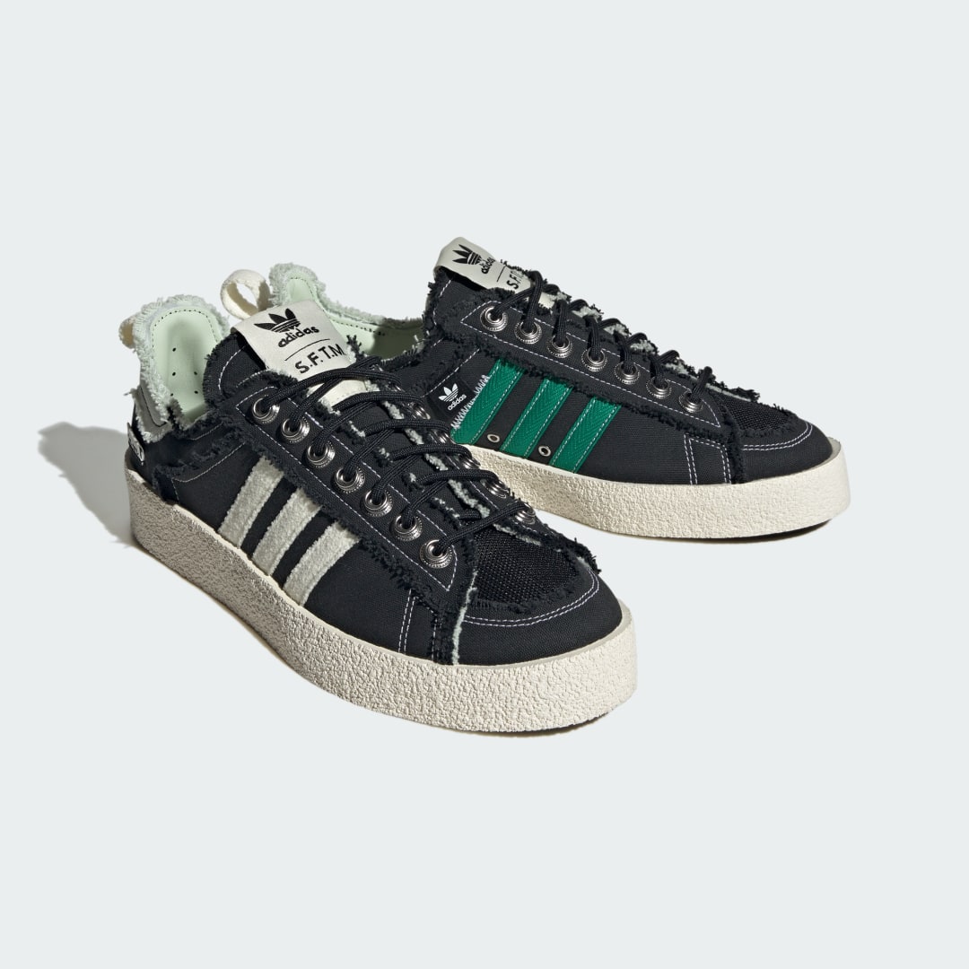 Adidas Campus 80s Core Black / Cream White / Linen Green (ID4791)